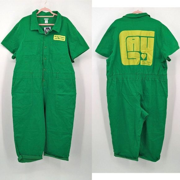 Target | Pants & Jumpsuits | Nwt Target Pride Jumpsuit Green Boilersuit ...